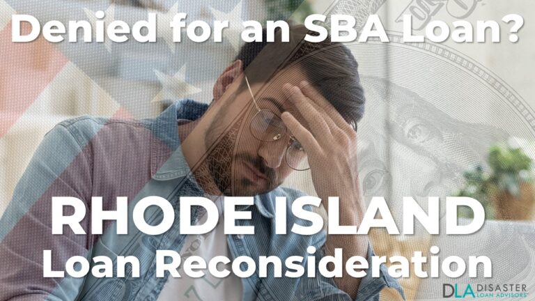 Rhode Island SBA Loan Reconsideration | DisasterLoanAdvisors.com