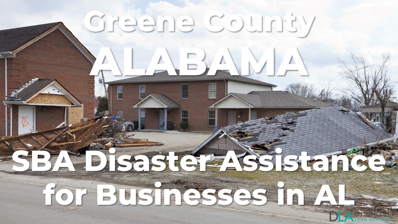 Greene County Alabama SBA Disaster Loan Relief for Tornado AL-00126 ...