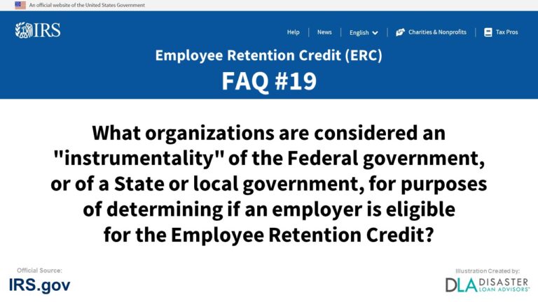ERC Credit FAQ #19. What Organizations Are Considered An ...