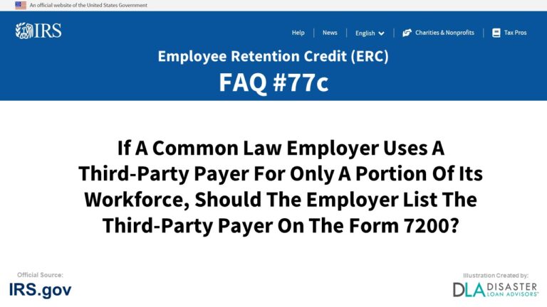 77c. If A Common Law Employer Uses A Third-Party Payer For Only A ...