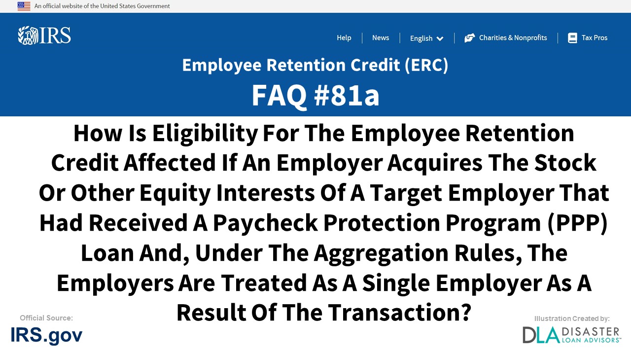 ERC Credit FAQ #81a. How Is Eligibility For The Employee Retention ...