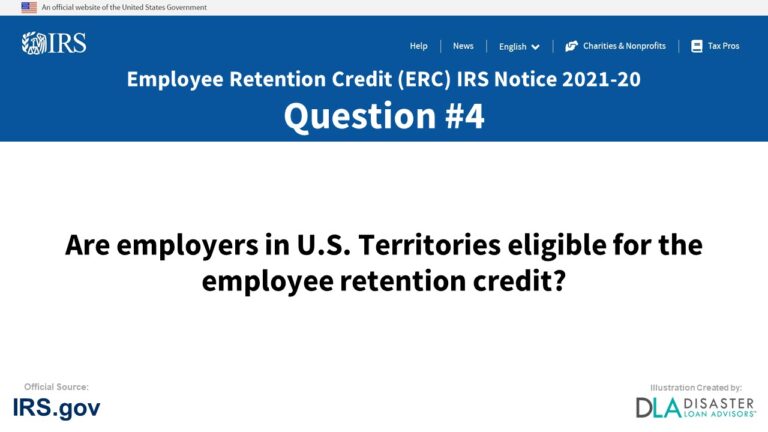 Are Employers In U.S. Territories Eligible For The Employee Retention ...