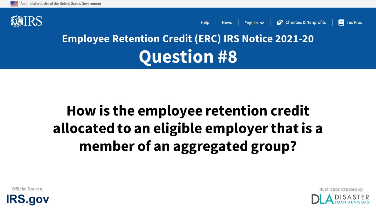How Is The Employee Retention Credit Allocated To An Eligible Employer ...