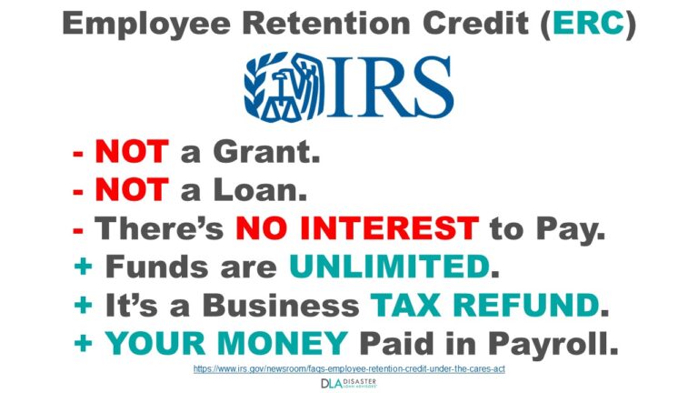 Employee Retention Credit (ERC) Tax Refund Program from the IRS ...