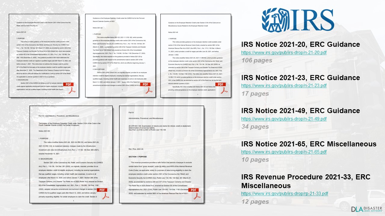 Employee Retention Credit (ERC) Tax Refund Program from the IRS ...